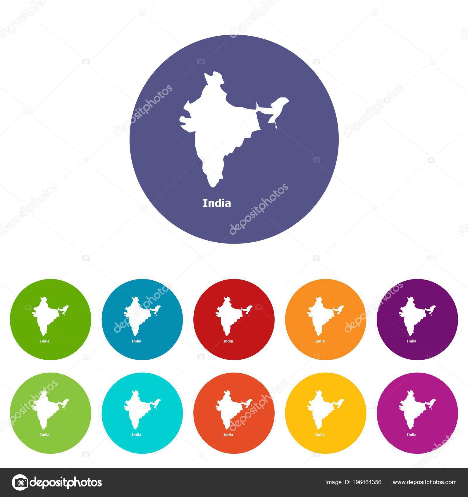 India map icon, simple style — Stock Vector © ylivdesign #196464356