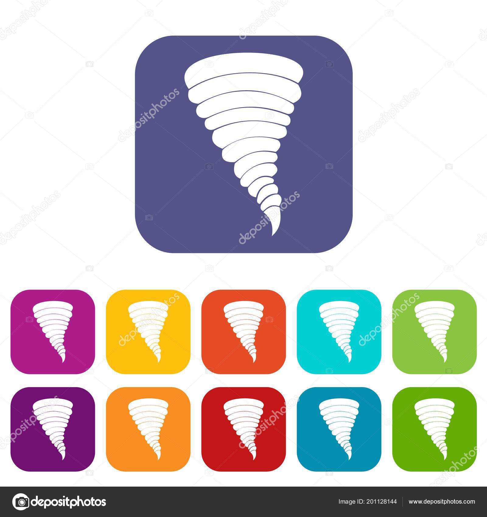 Tornado icons set — Stock Vector © ylivdesign #201128144