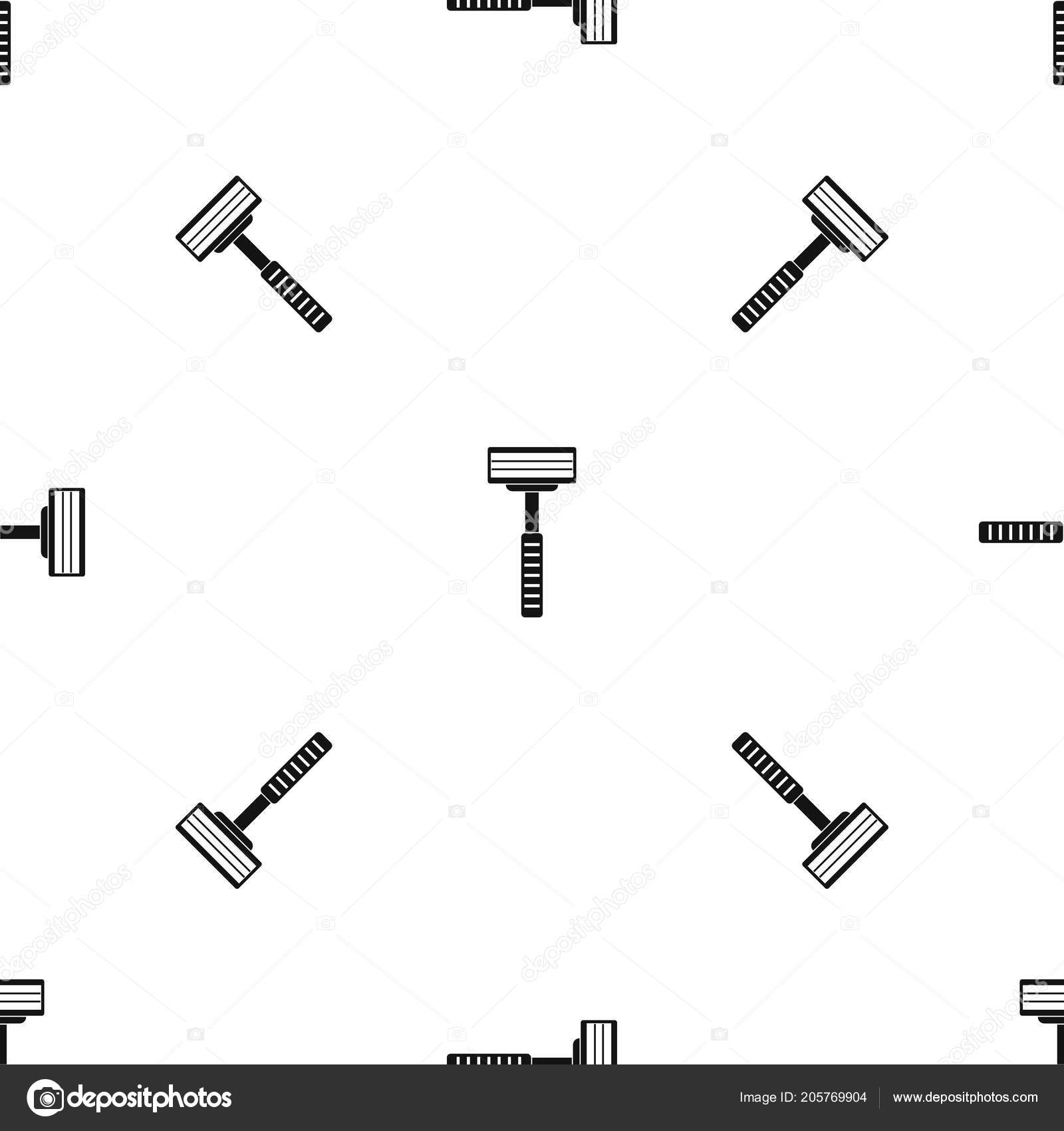 Razor pattern seamless black Stock Vector by ©ylivdesign 205769904