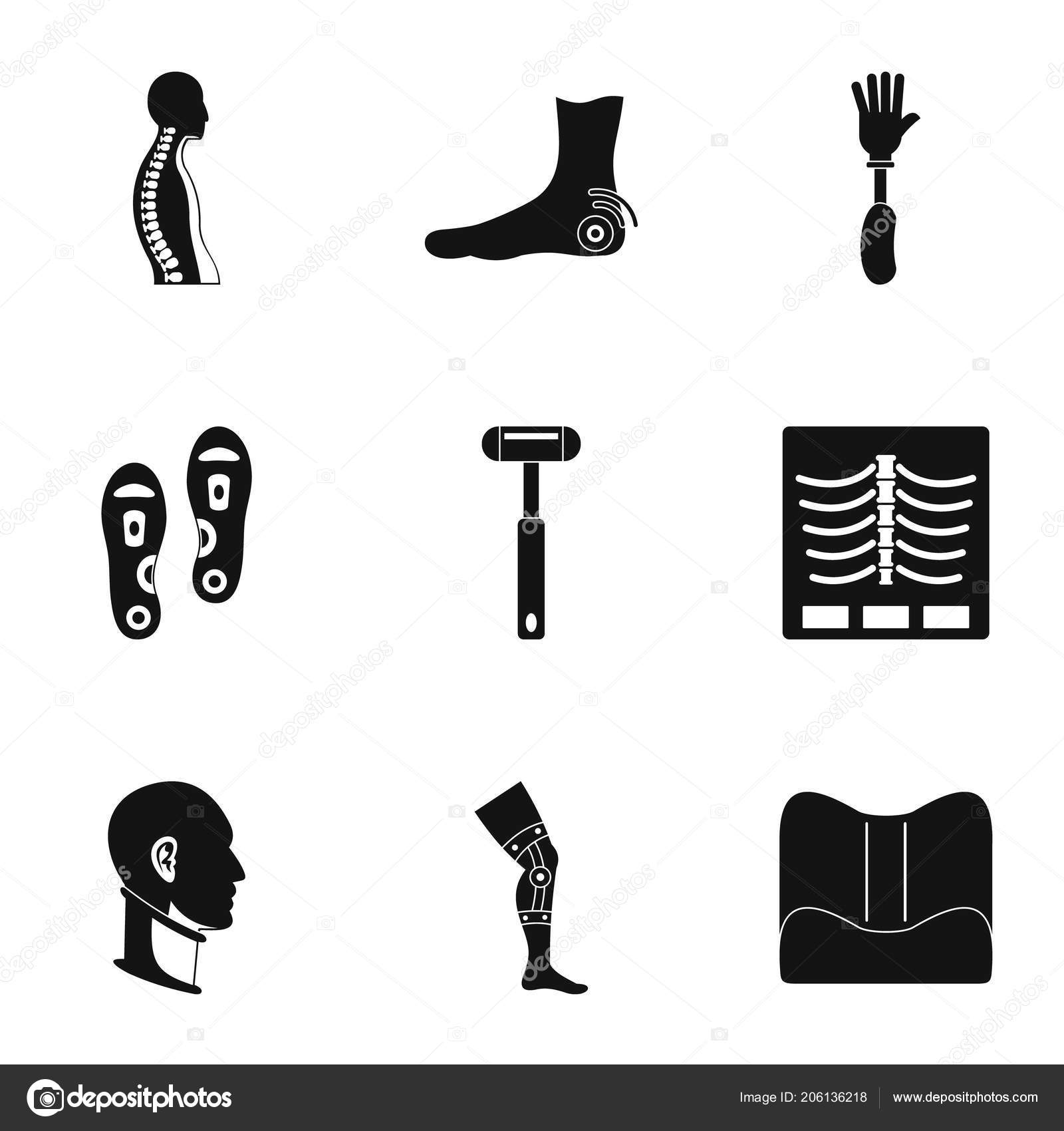 Orthopedic icon set, simple style Stock Vector Image by ©ylivdesign ...