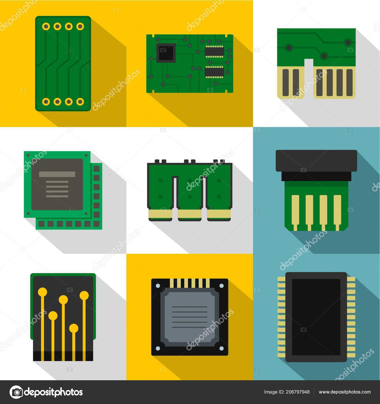 Computer Chips Vector