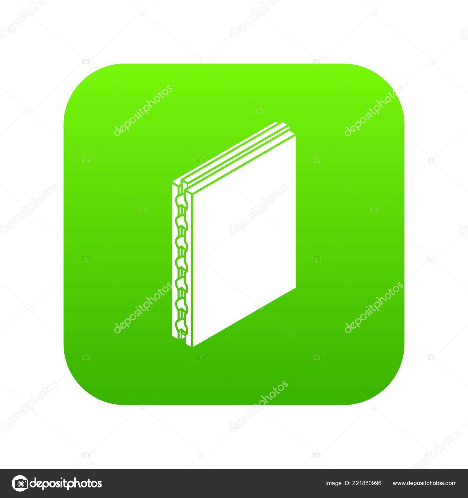 Sandwich panel icon green vector Stock Vector Image by ©ylivdesign ...