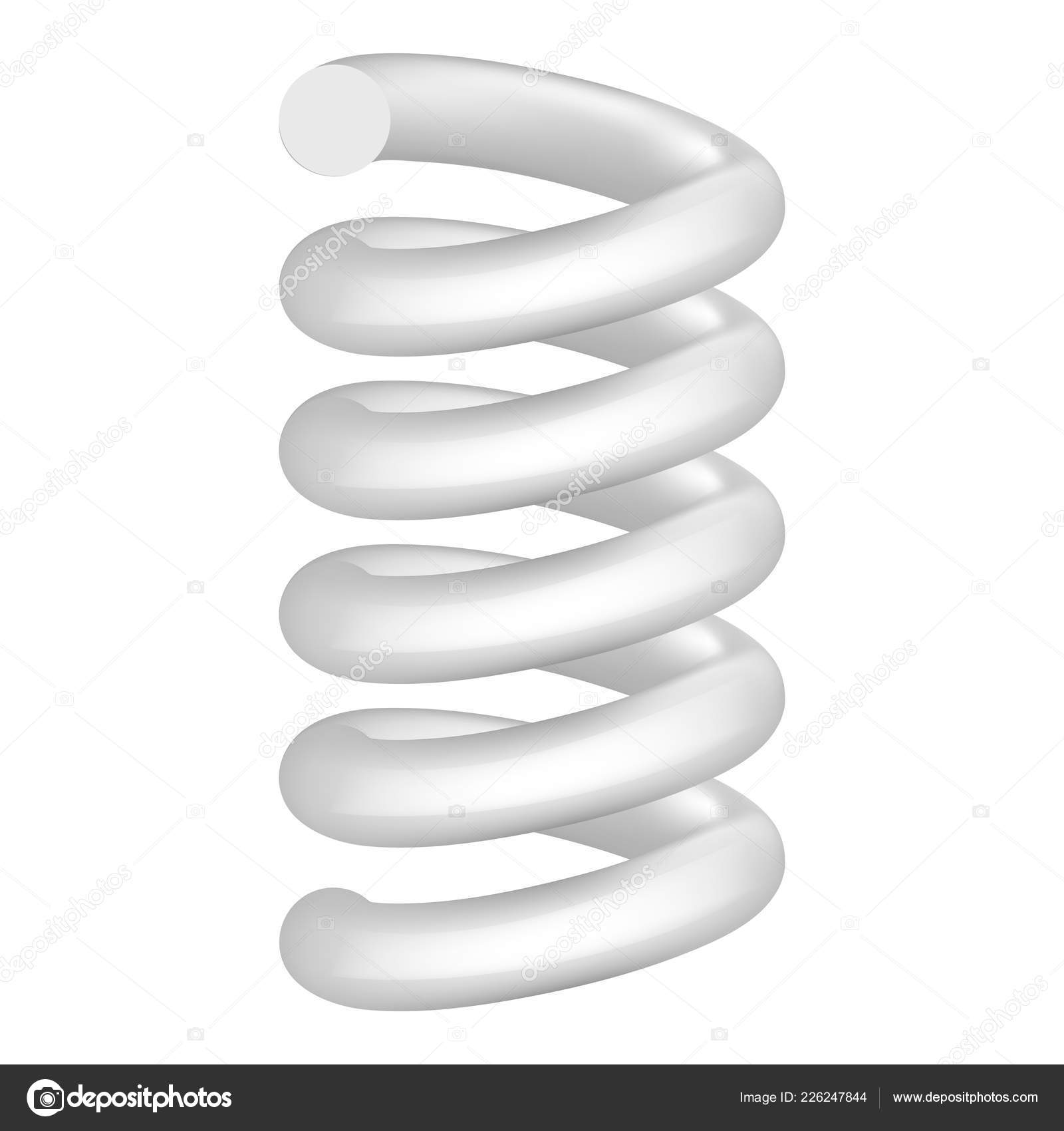Coil spring icon, realistic style Stock Vector Image by ©ylivdesign ...