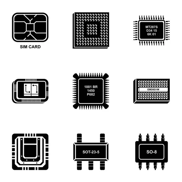 Transistor icons set, outline style Stock Vector by ©ylivdesign 168128276