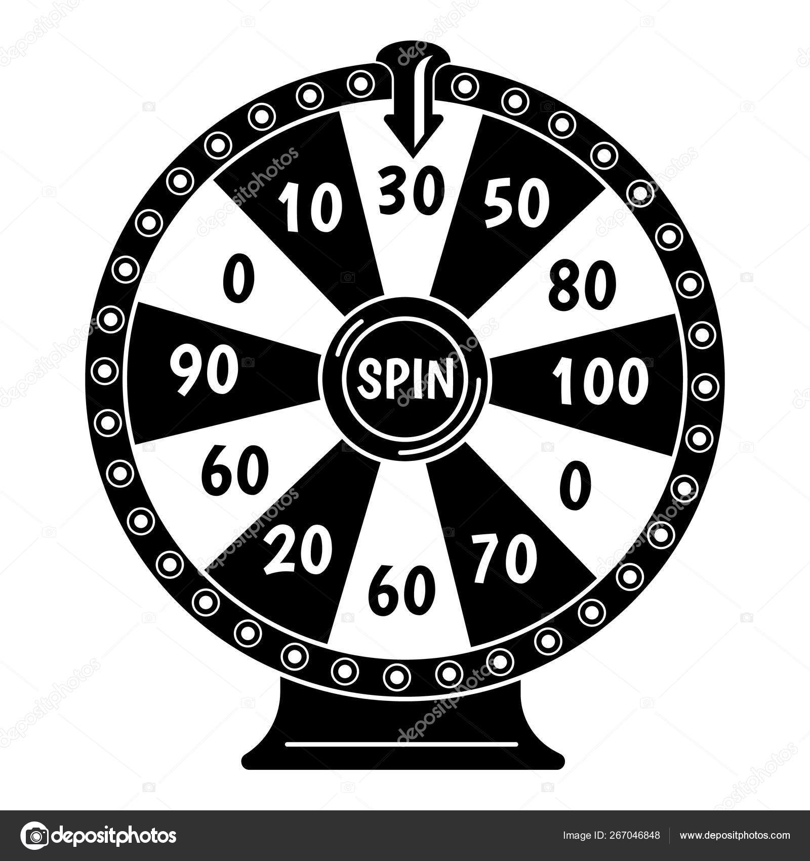 Icon: fortune wheel | Spin fortune wheel icon, simple style — Stock ...