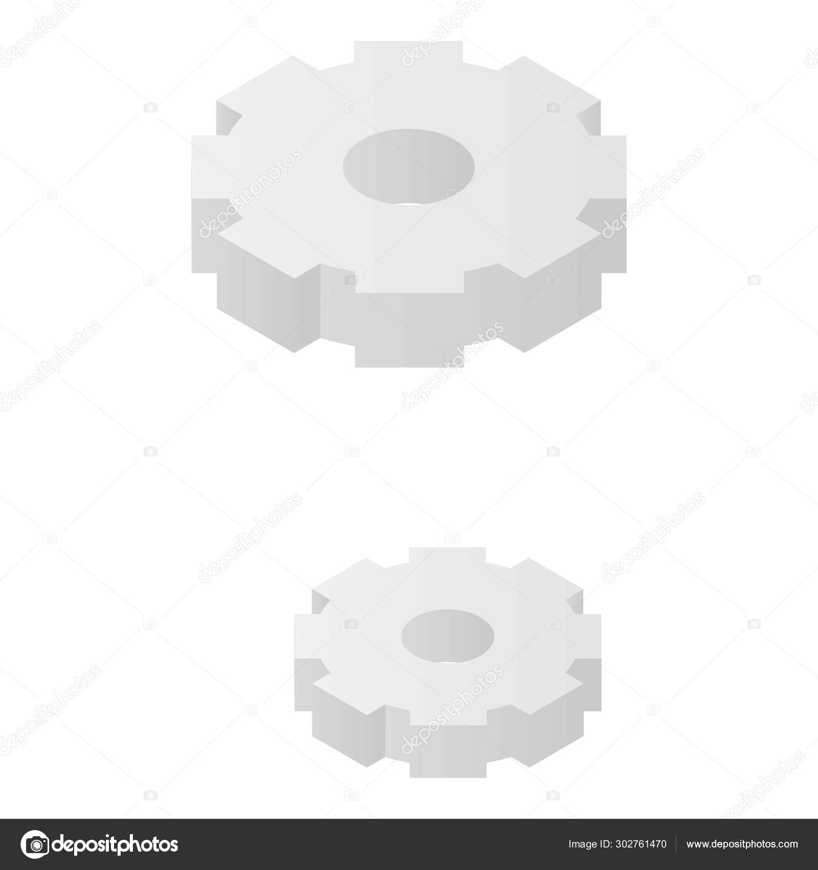 Cog wheel system icon, isometric style ⬇ Vector Image by © ylivdesign ...