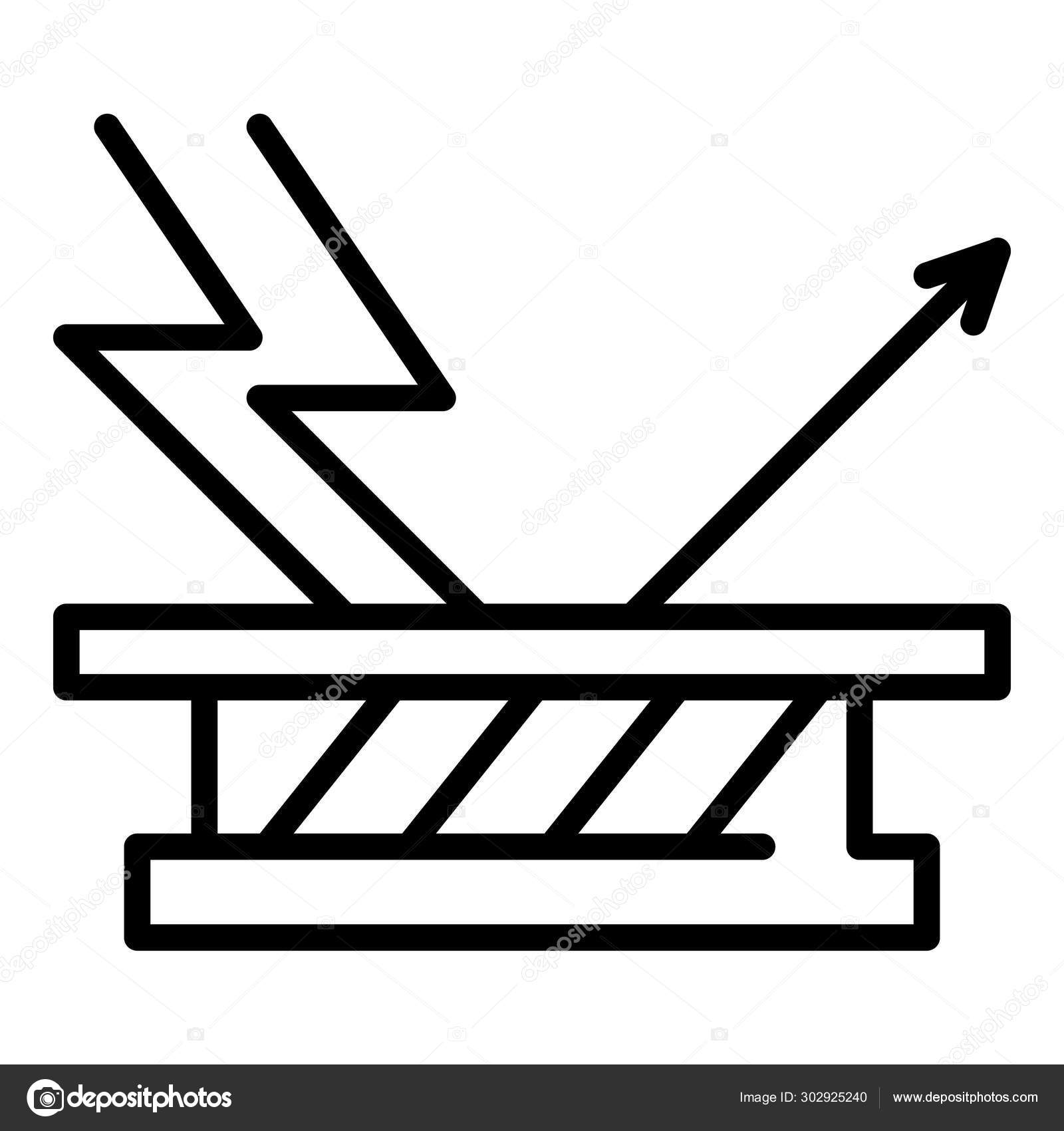 Reflect fabric feature icon, outline style — Stock Vector © ylivdesign ...