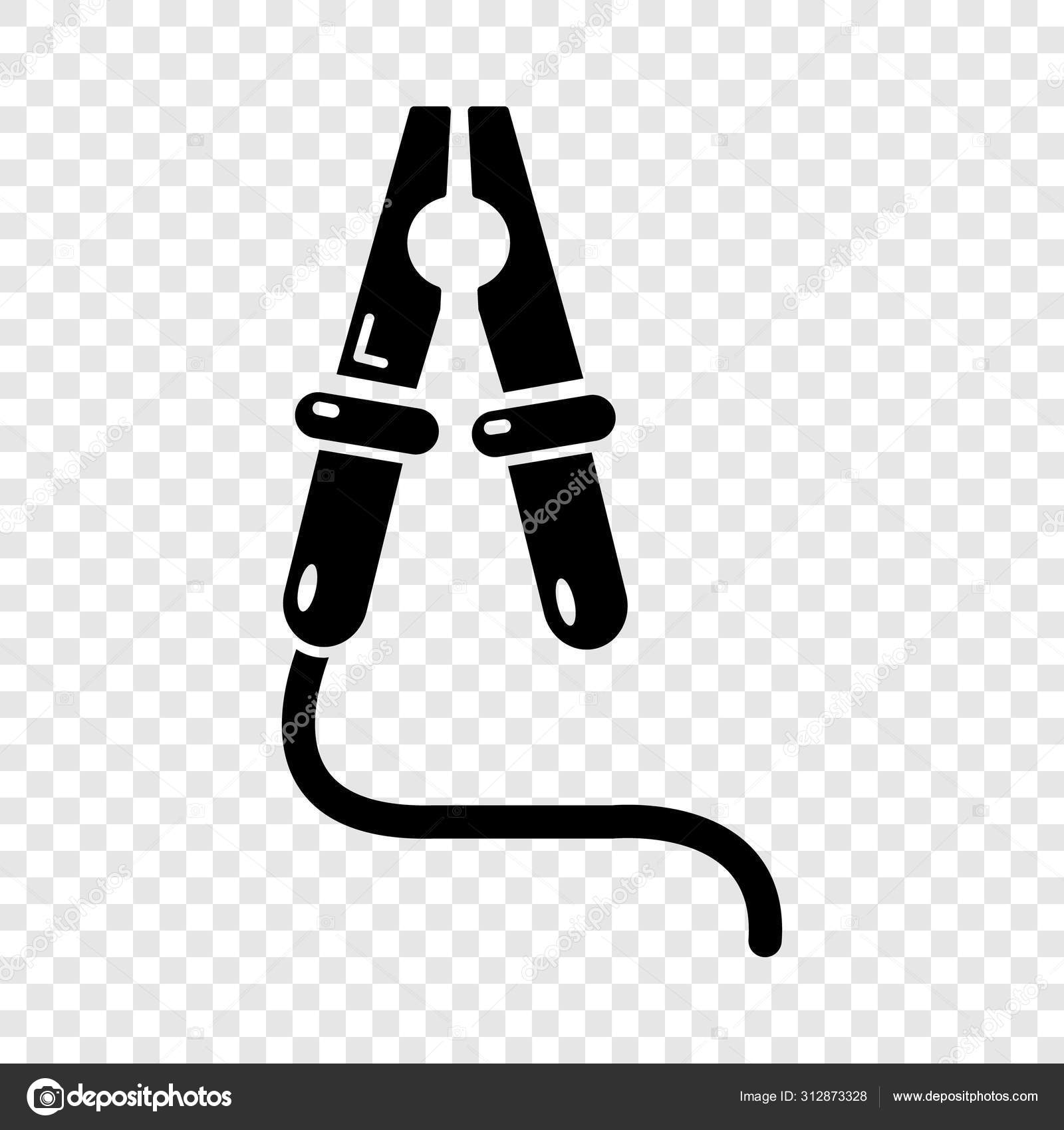 Jumper cable icon, simple black style Stock Vector by ©ylivdesign 312873328