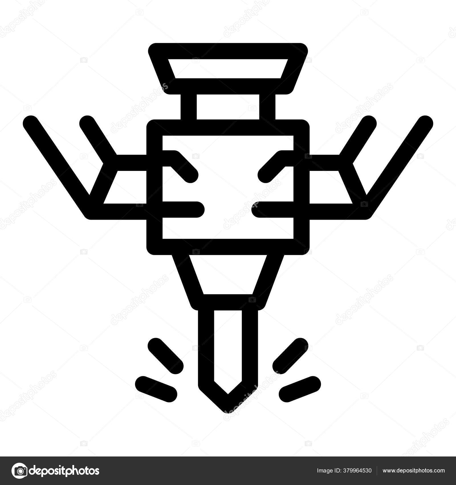 Paver milling machine icon, outline style — Stock Vector © ylivdesign ...