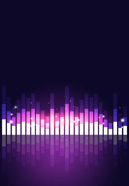 neon retro music equalizer background for 80s party events - Stock ...