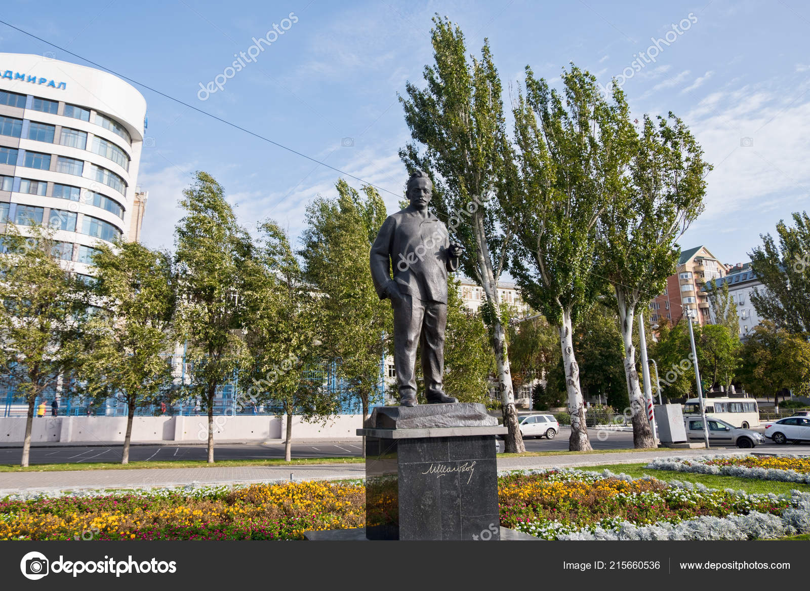 Monument Mikhail Sholokhov Installed Embankment Rostov Don Photographed ...