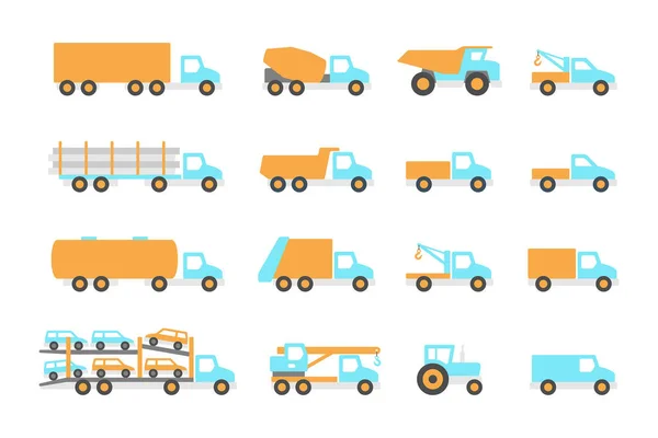 Trucks icons set Stock Vector by ©Volykievgenii 103173456