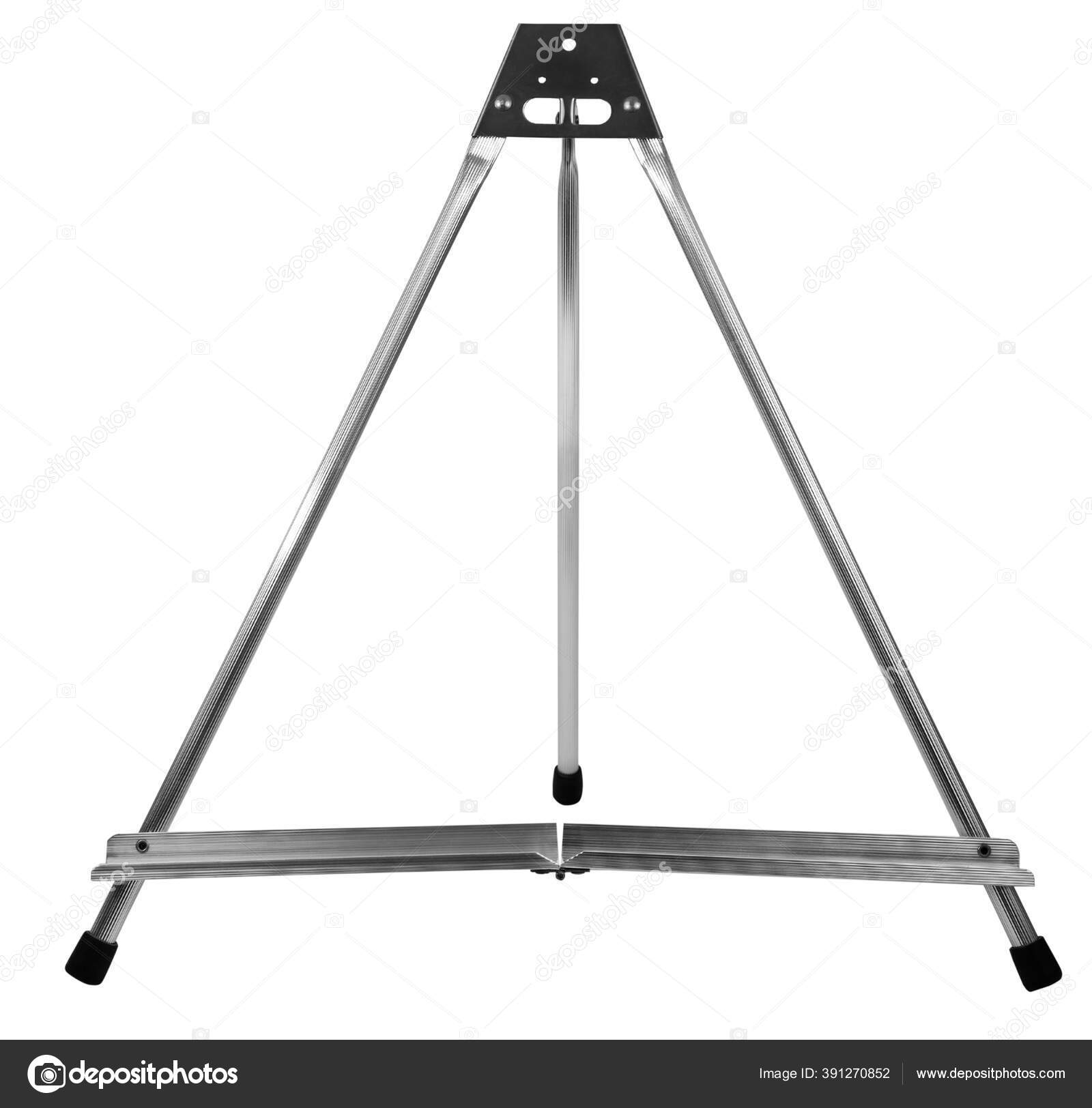 Small Collapsible Aluminum Display Stand Isolated White — Stock Photo ...