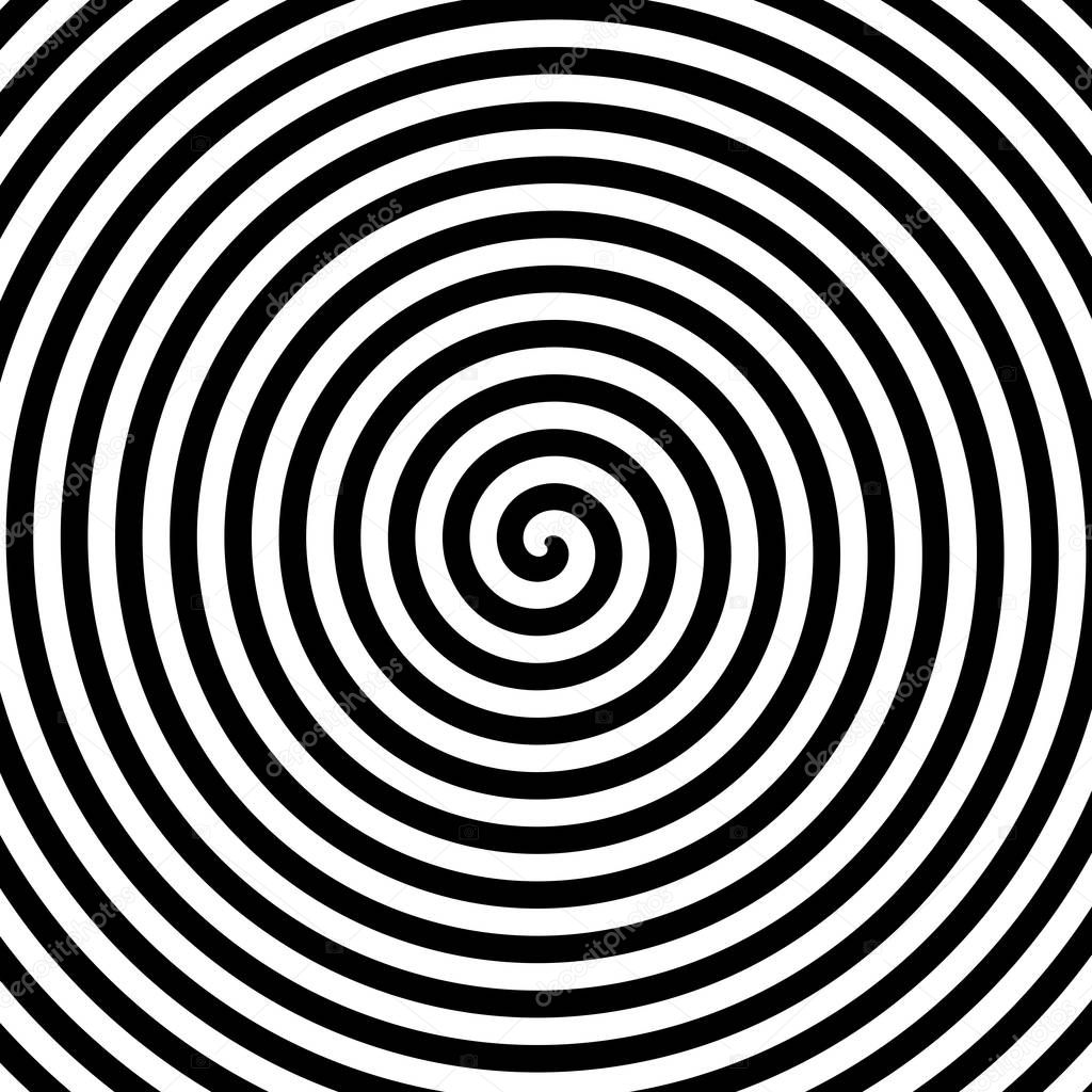 Líneas de círculo blanco y negro en una caja cuadrada 2022