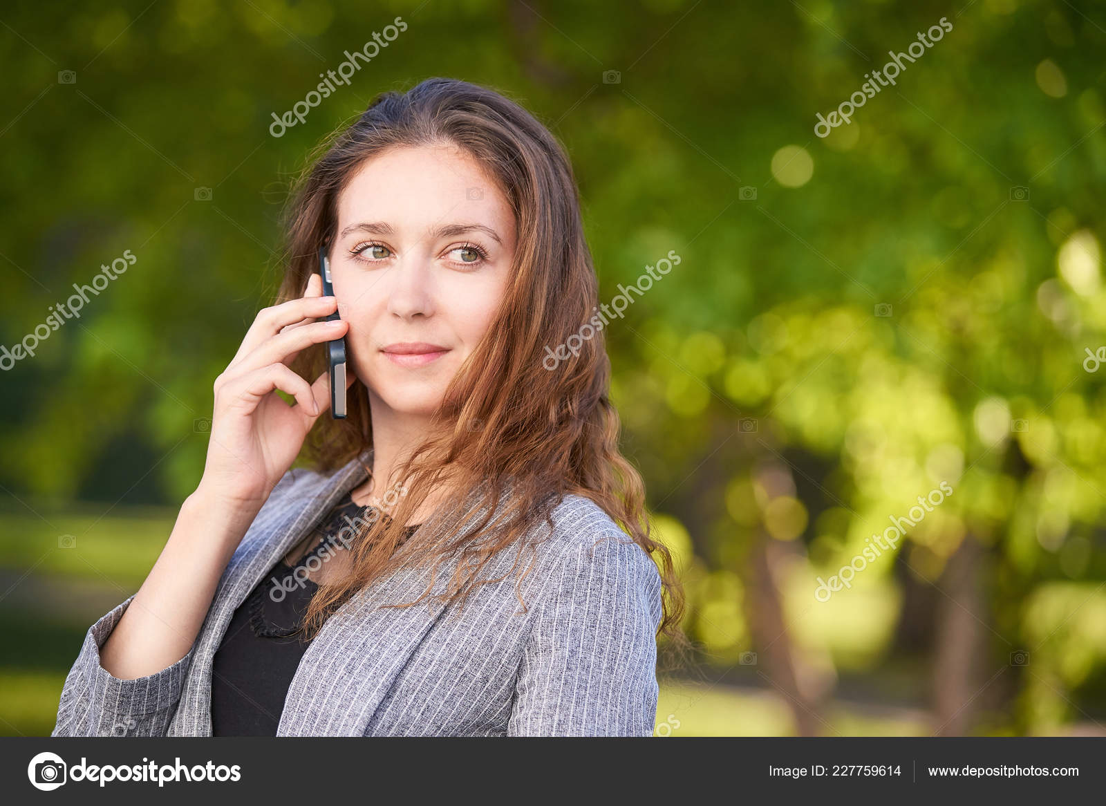 Girl Talking On The Cell Phone