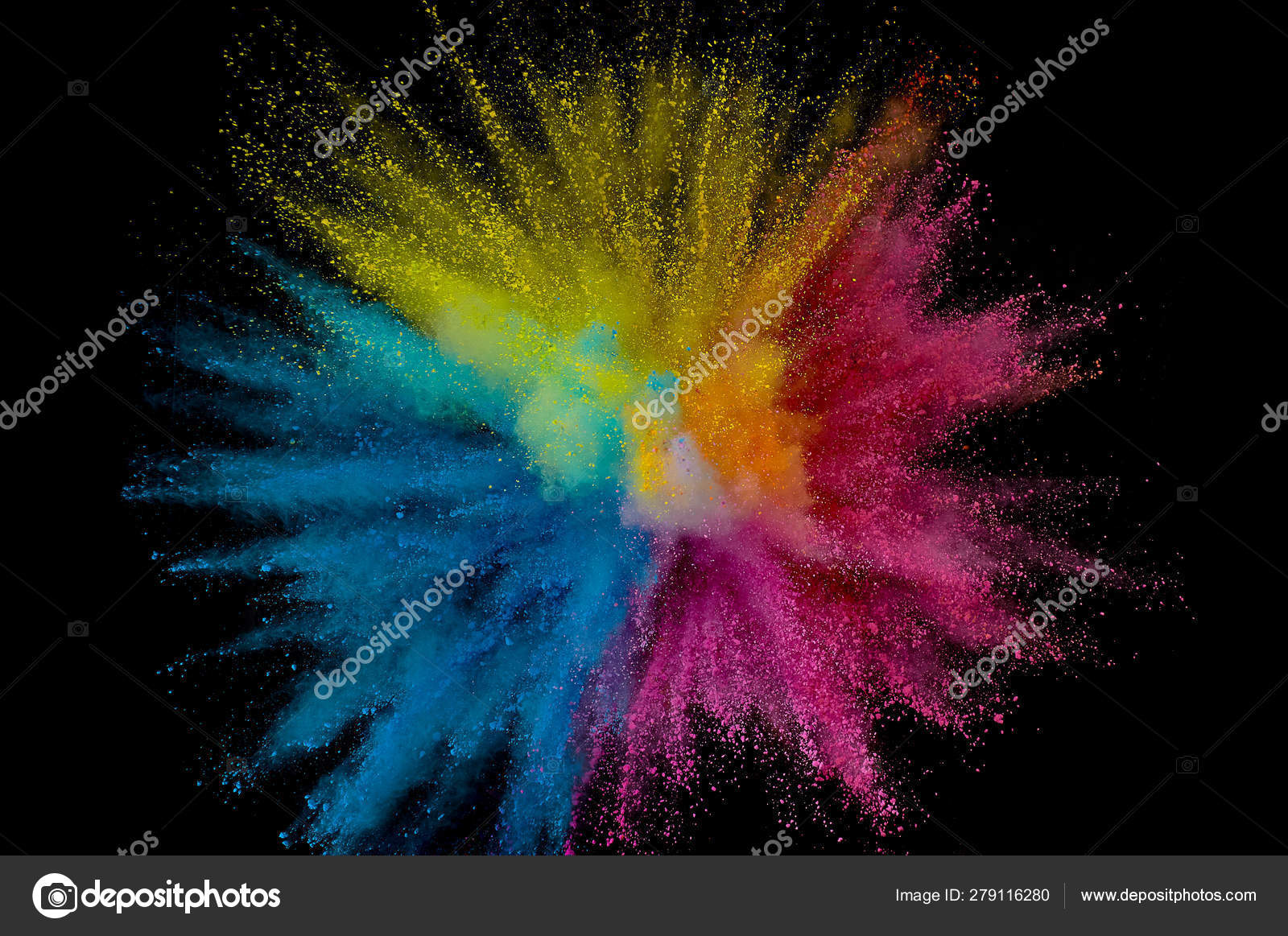 Color Powder Explosion Photography