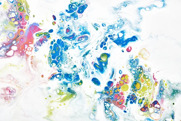 Magic Fluid Art. Abstract colorful background, wallpaper. Mixing paints ...