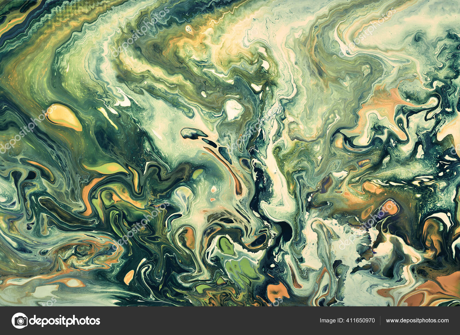 Magic Fluid Art Abstract Colorful Background Wallpaper Mixing Paints ...