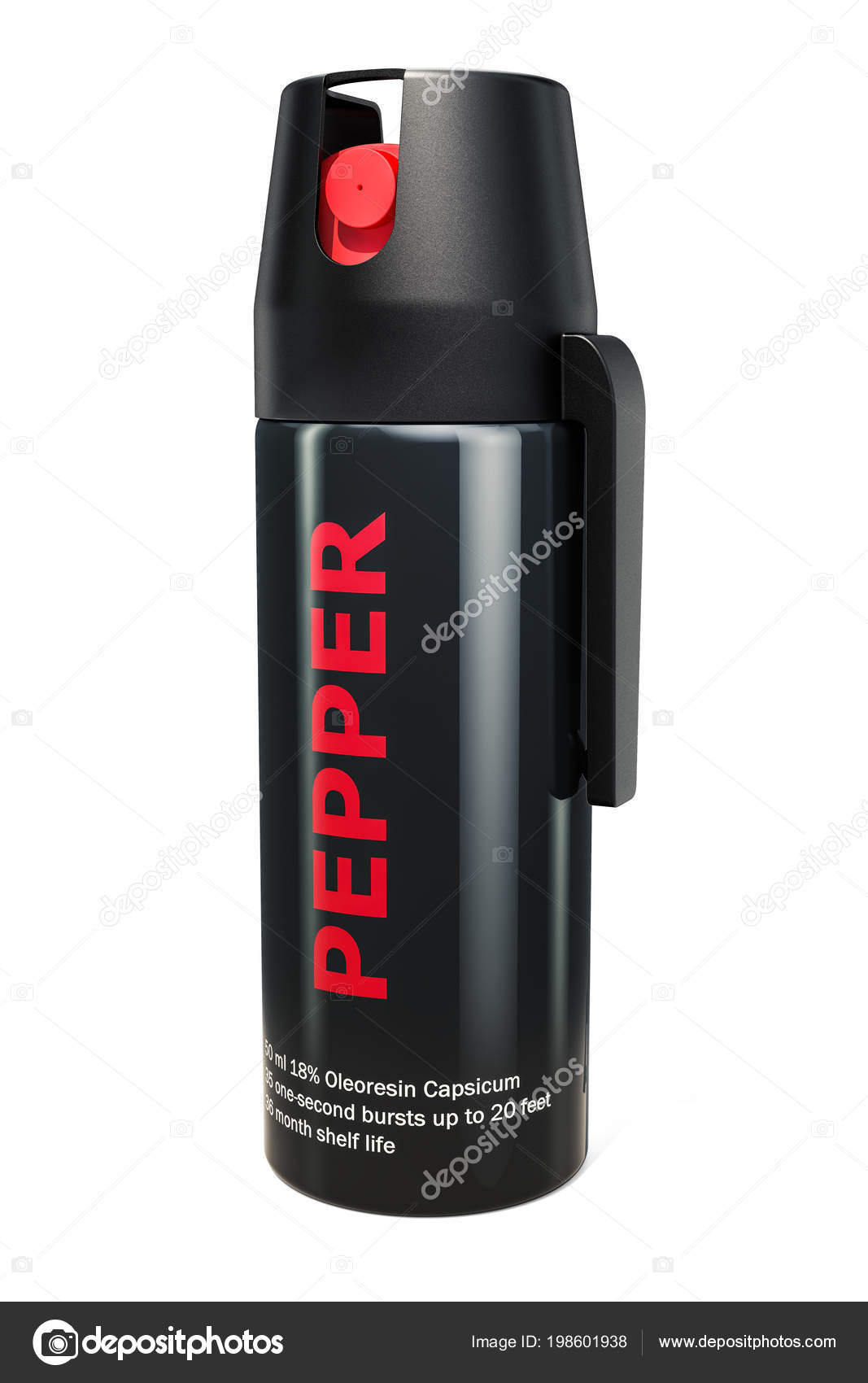 Pepper Spray Rendering Isolated White Background — Stock Photo ...