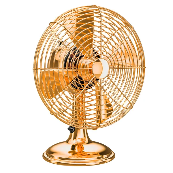 Retro Table Fan Rendering Isolated White Background Stock Photo by ...