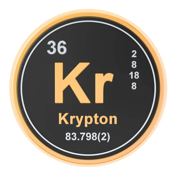 Krypton tabela periódica imágenes de stock de arte vectorial ...
