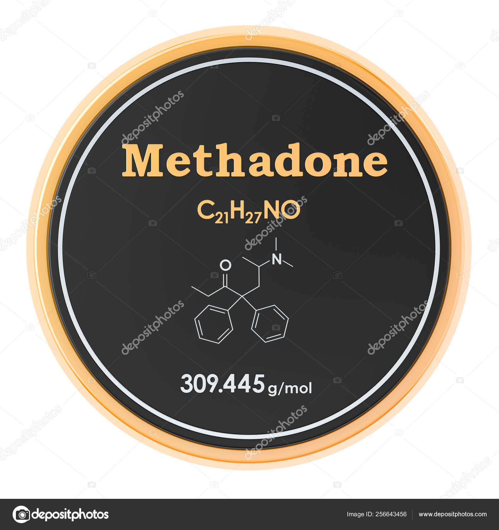 Methadone Structure