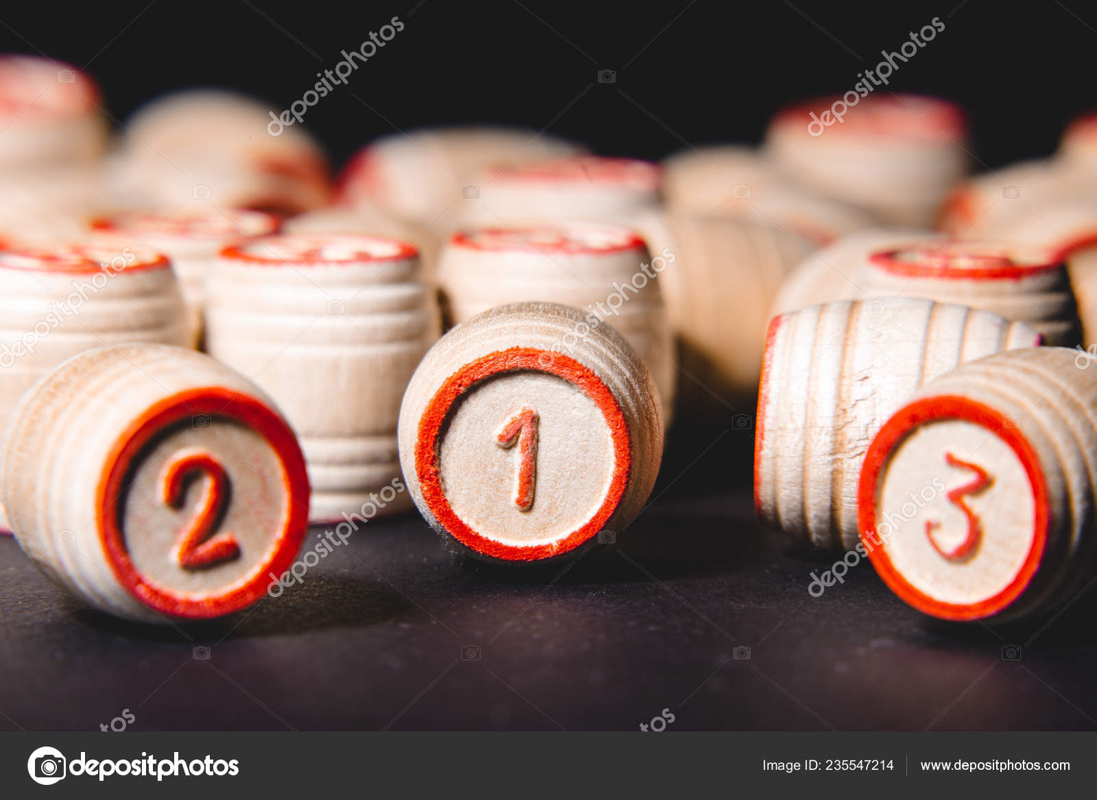 Number One Two Three Bingo Barrel Concept Winning Competition Good ...