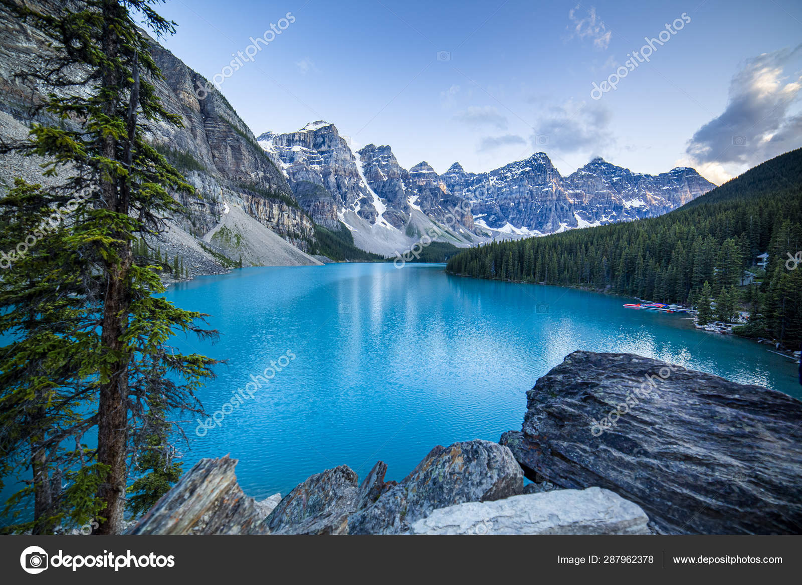 Bright Blue Lake Summer Mountains Stock Photo by ©Bezfous 287962378