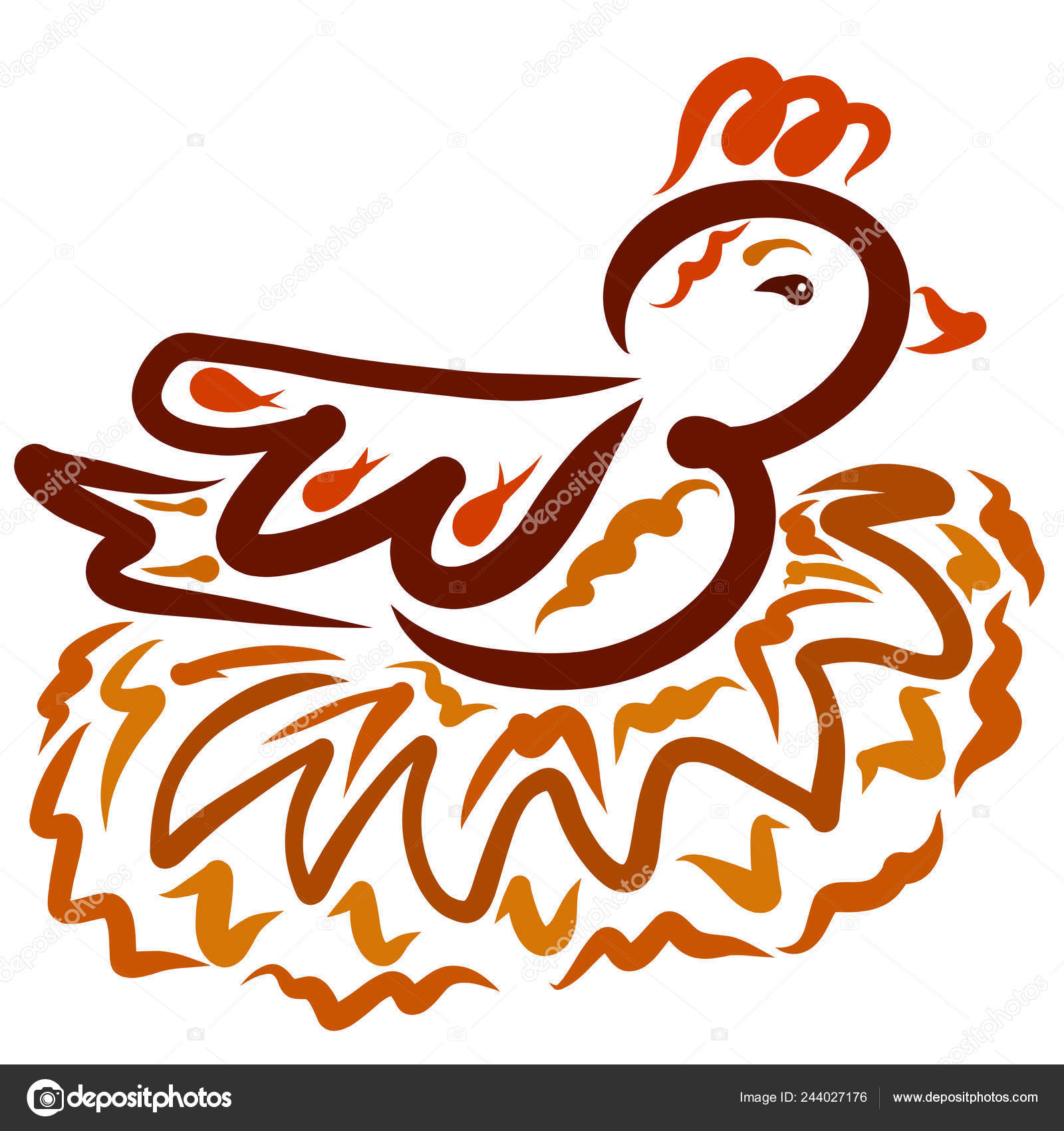 Bird Tuft Head Sitting Nest Stock Photo by ©Yuliya_Nazaryan 244027176