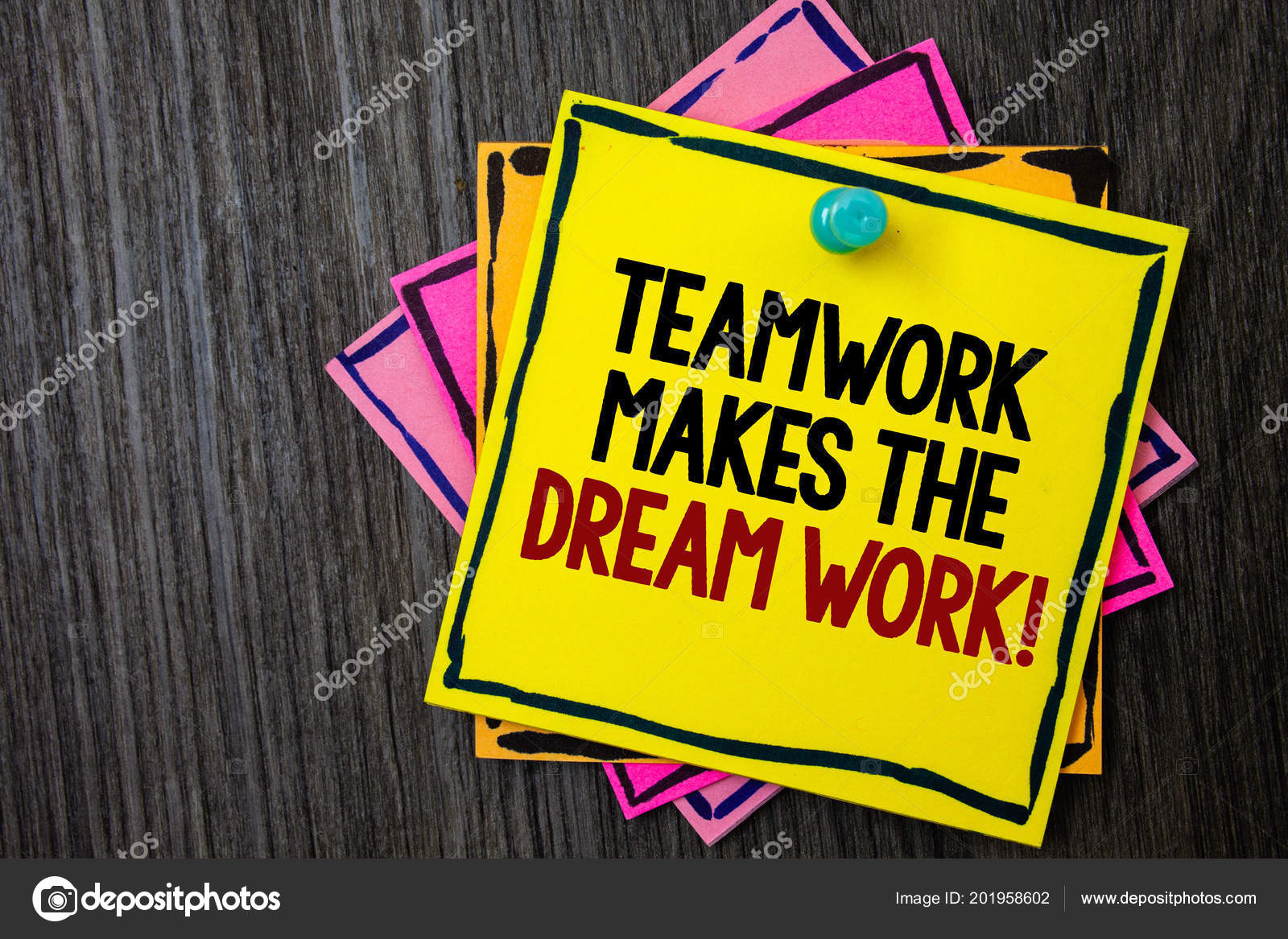 Text Sign Showing Teamwork Makes Dream Work Call Conceptual Photo ⬇ ...