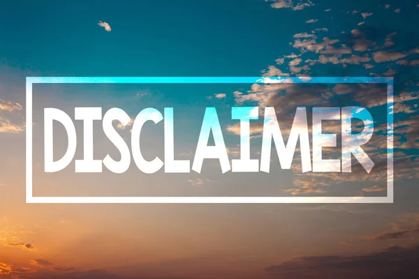 Disclaimer Stock Photos, Royalty Free Disclaimer Images | Depositphotos