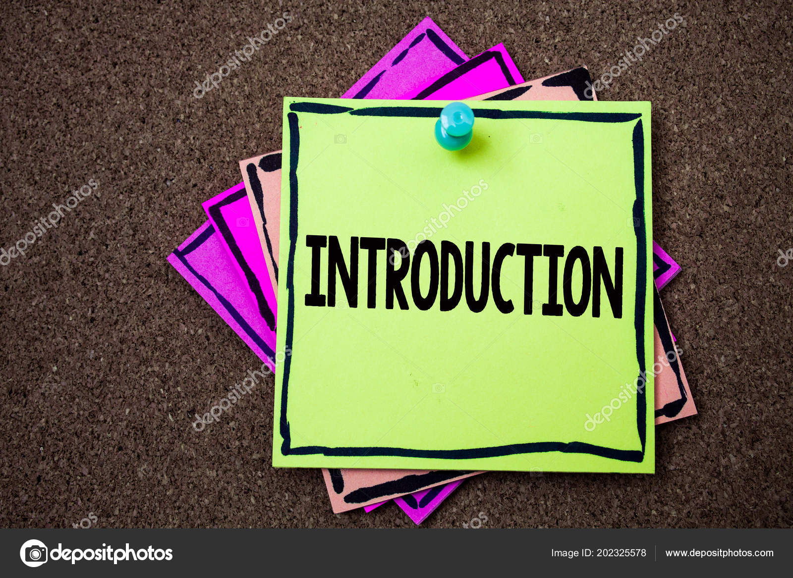 Schrijven Van Notitie Weergegeven Inleiding Zakelijke Foto Presentatie Van Eerste ⬇ Stockfoto ...