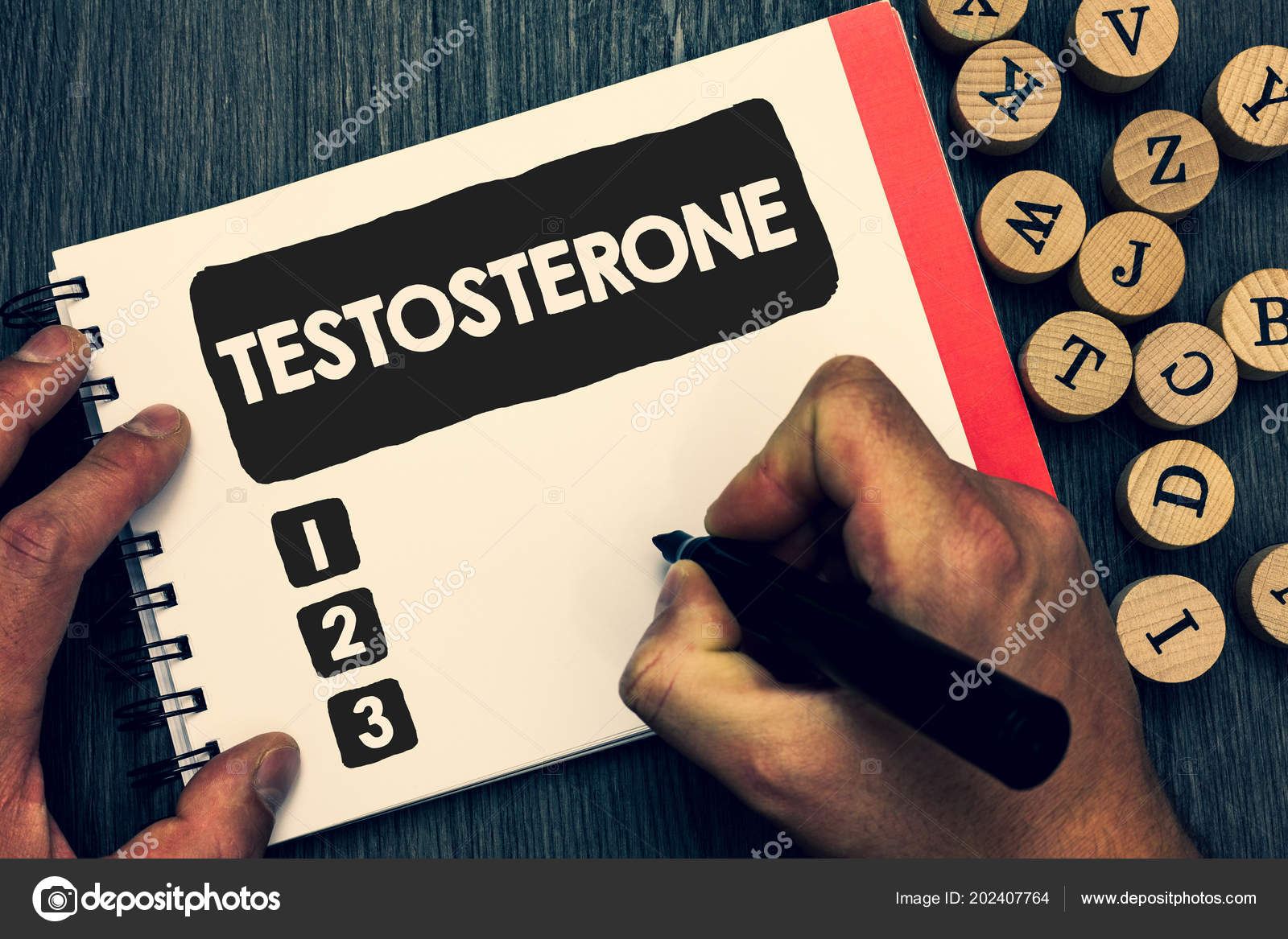 Writing Note Showing Testosterone Business Photo Showcasing Male ...