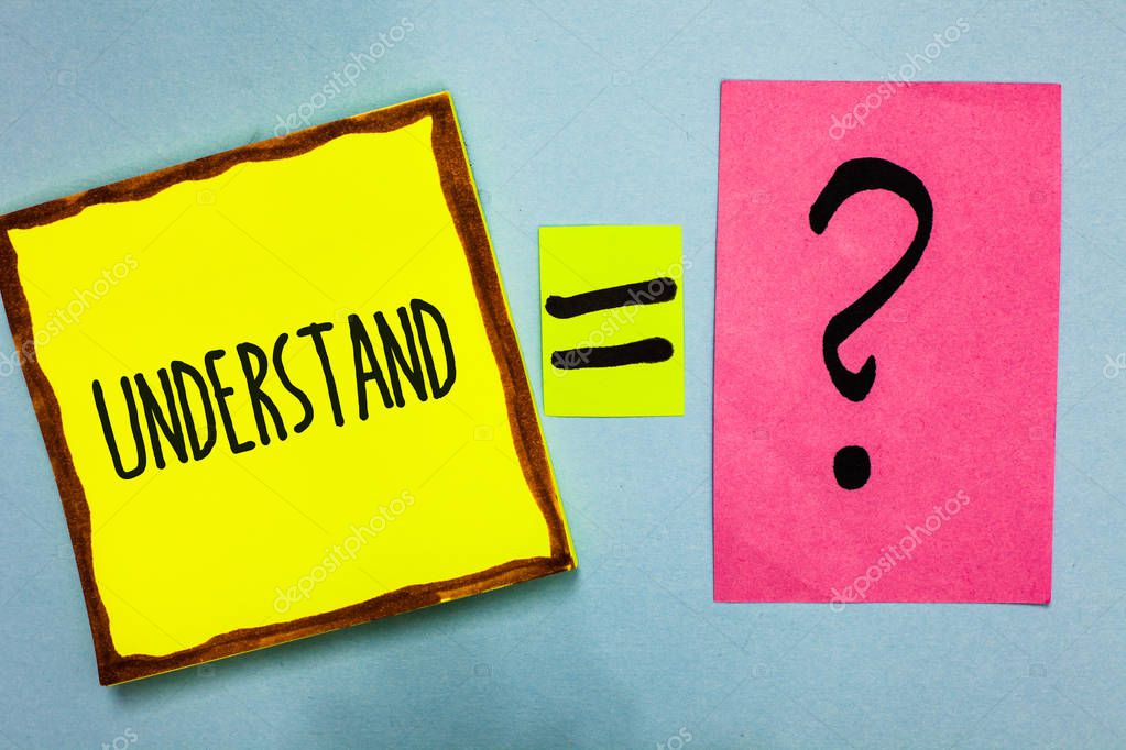 Escritura a mano escritura de texto Entender. Concepto significado ...