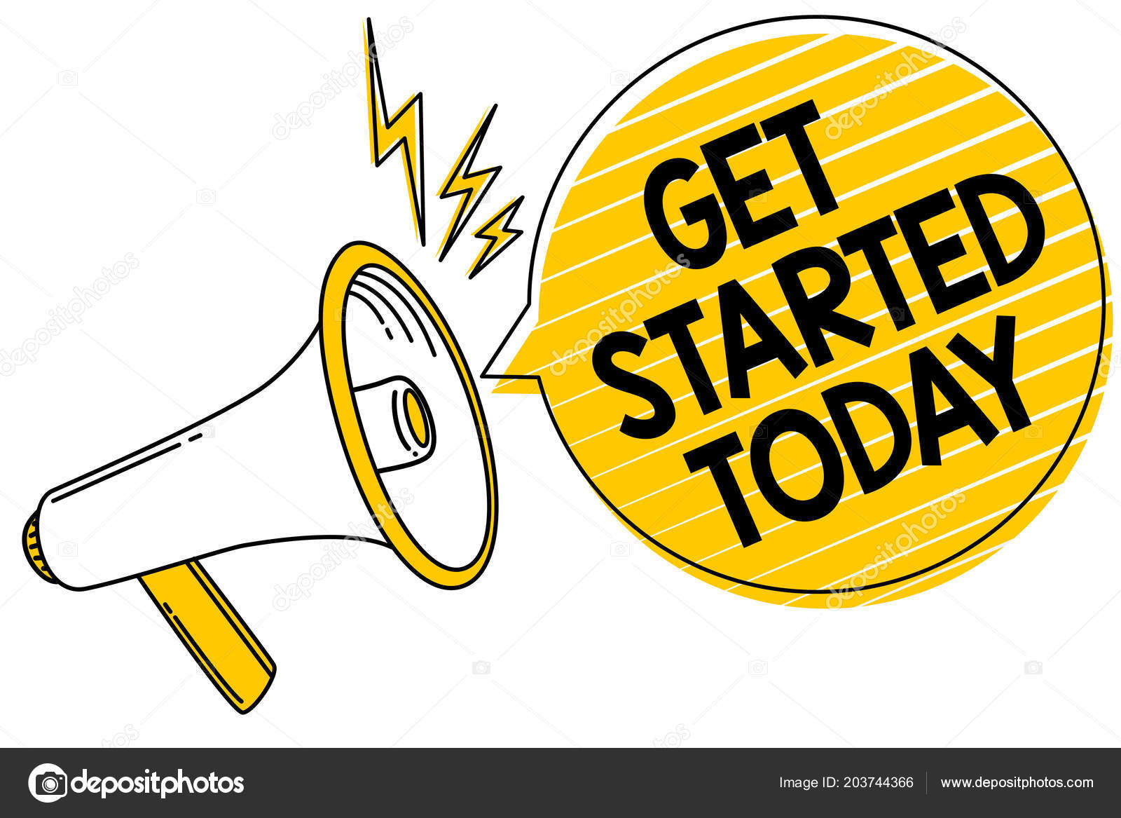 Handwriting Text Get Started Today Concept Meaning Lets Dont Hesitate ... Handwriting Text Get Started Today Concept Meaning Lets Dont Hesitate ...