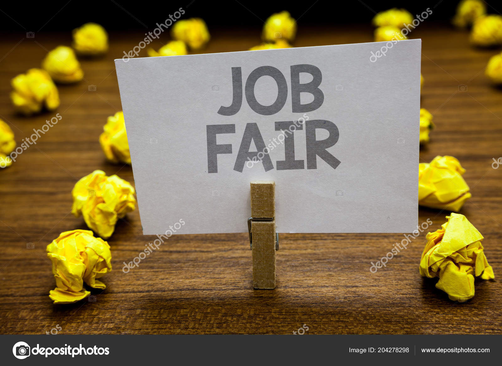 Word Writing Text Job Fair Business Concept Event Person Can — Stock ...