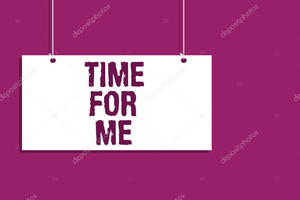 Escribir texto a mano es tiempo para mí. Concepto que significa que voy ...