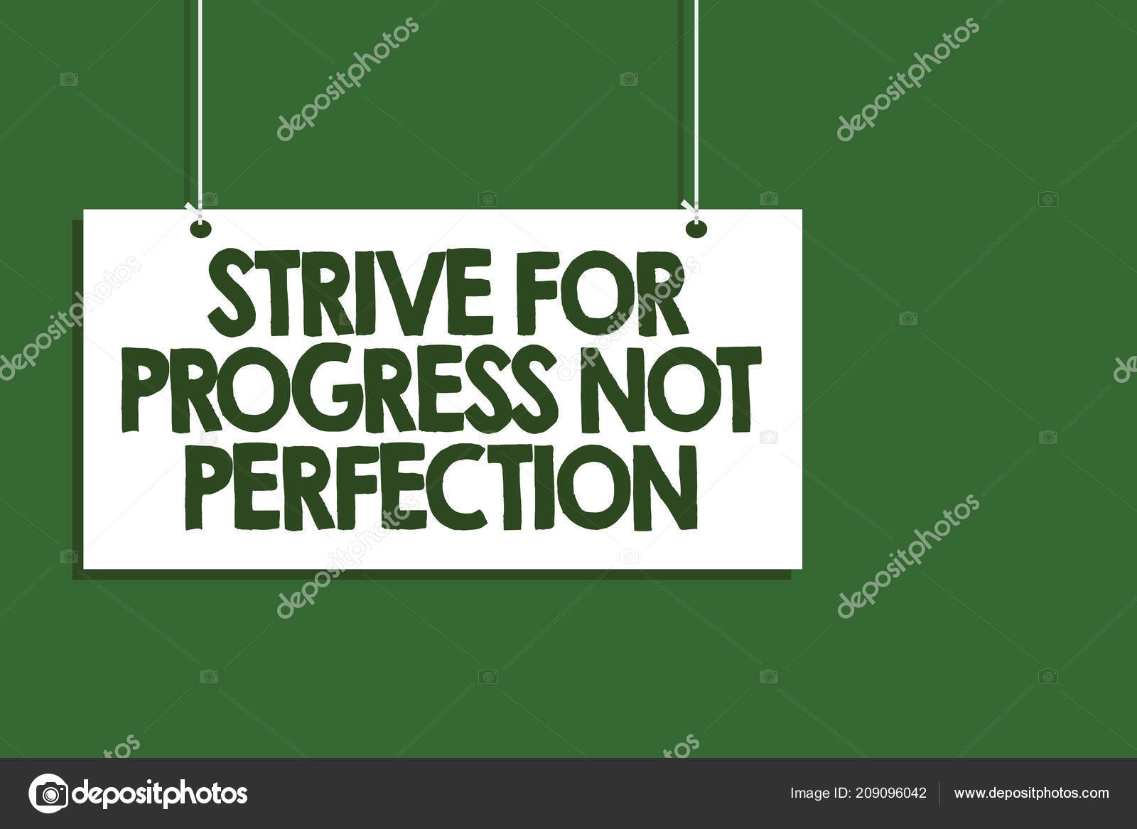 Strive For Progress Not Perfection Wallpaper