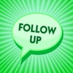 Writing note showing Follow Up. Business photo showcasing a ...