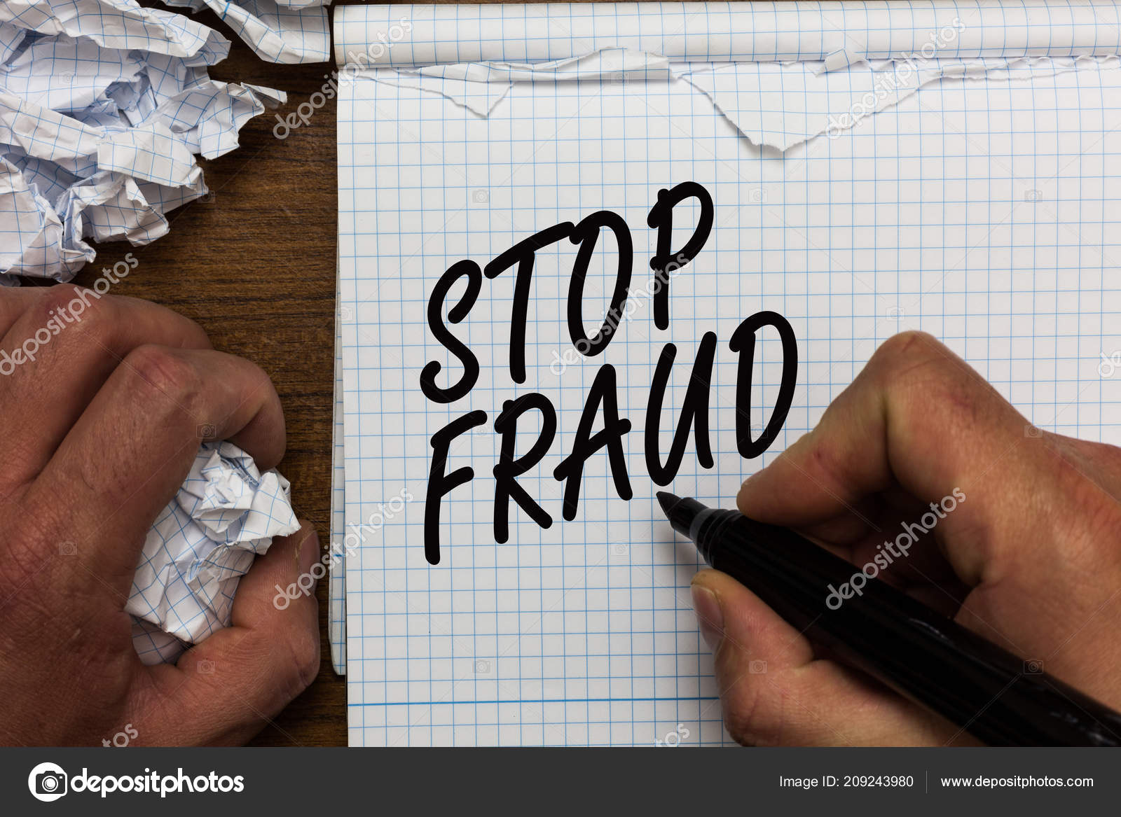 Text Sign Showing Stop Fraud Conceptual Photo Campaign Advices People ...