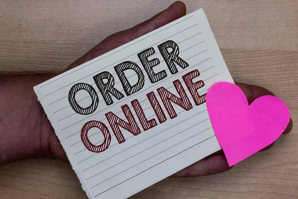 Word writing text Order Online. Business concept for Buying goods and ...