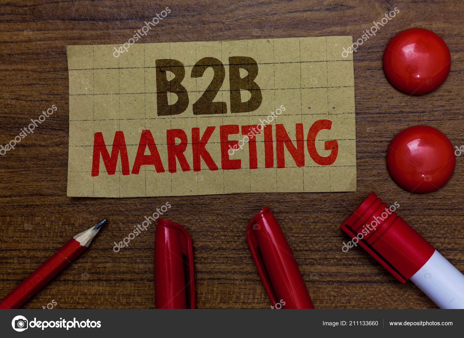 Handwriting text writing B2B Marketing. Concept meaning Partnership ...