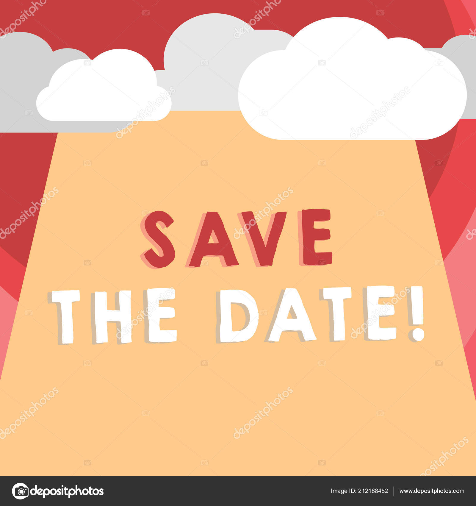 Handwriting text writing Save The Date. Concept meaning Remembering the schedule Mark the ...