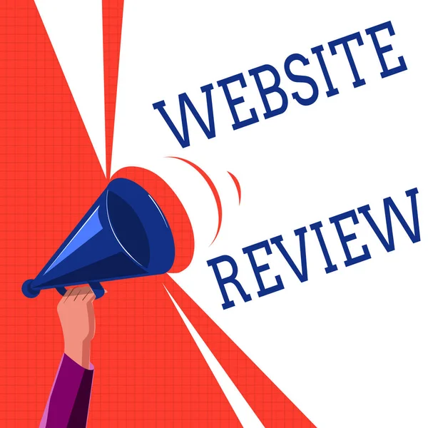 Writing note showing Website Review. Business photo showcasing Reviews ...