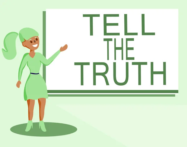 Text sign showing Tell The Truth. Conceptual photo Confess some ...