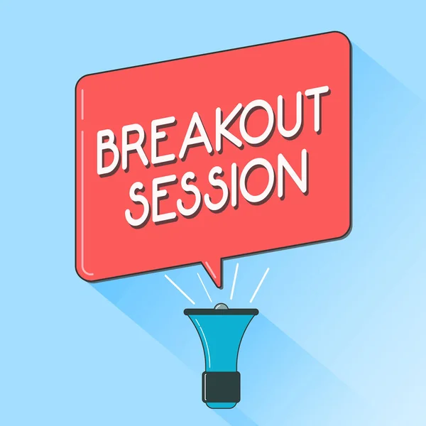 Word writing text Breakout Session. Business concept for workshop ... Word writing text Breakout Session. Business concept for workshop ...