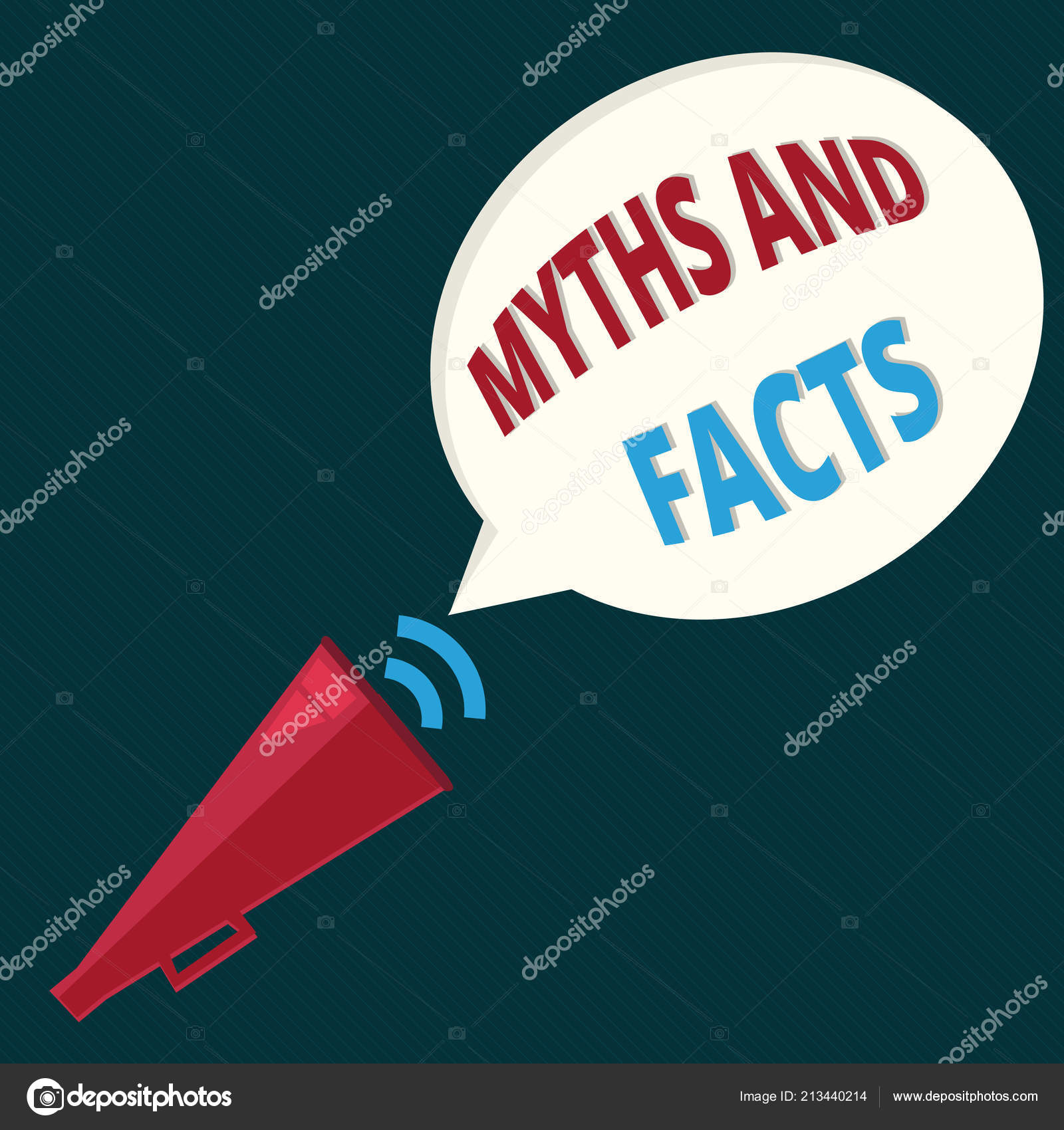 Text Sign Showing Myths And Facts Conceptual Photo Oppositive Concept