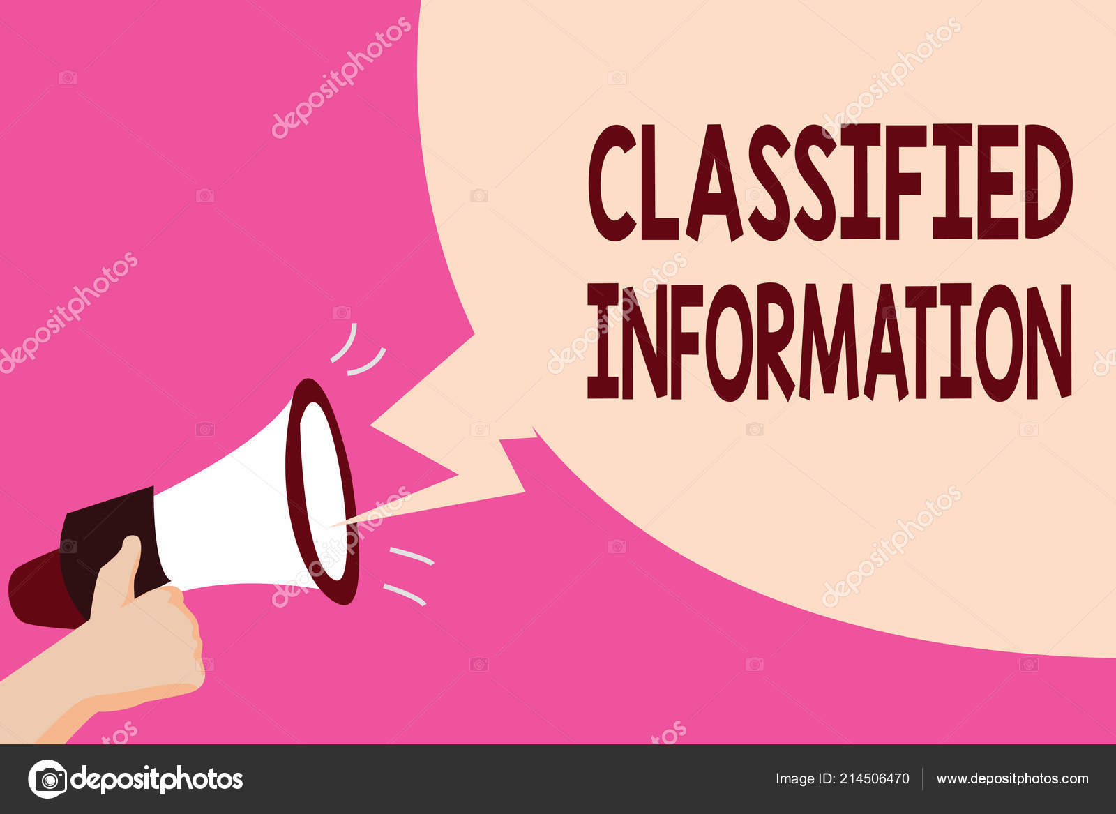 Writing note showing Classified Information. Business photo showcasing ...