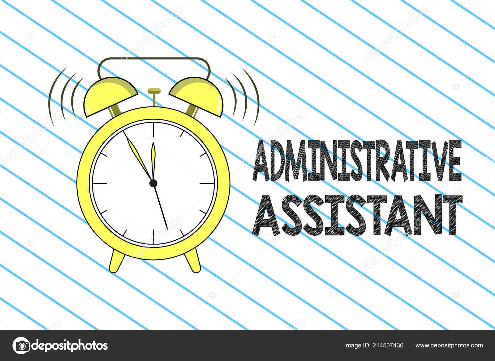 Writing note showing Administrative Assistant. Business photo ...