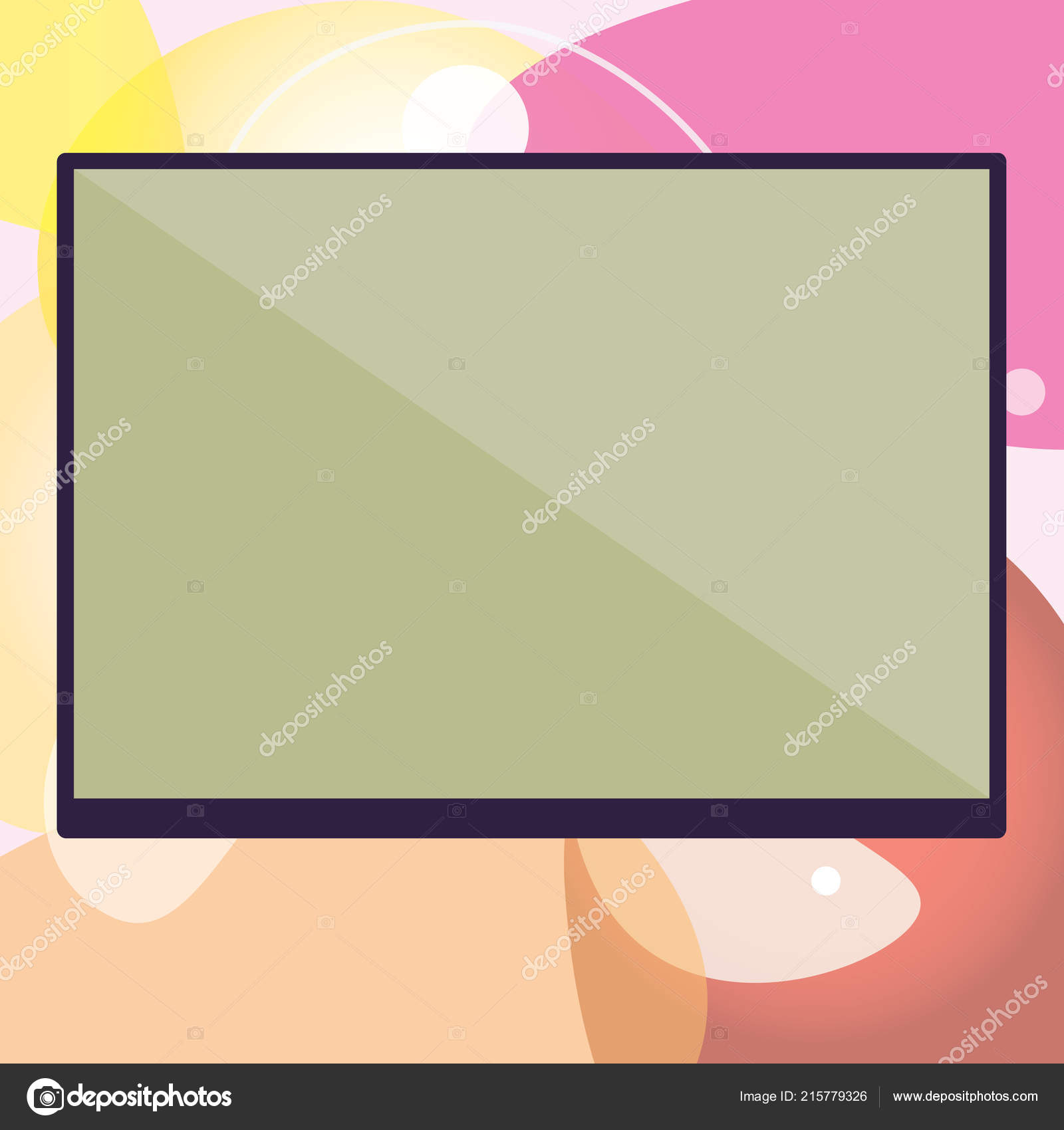 Flat design Vector Illustration Empty esp template copy space text for ...